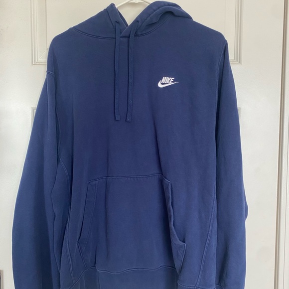 Nike | Jackets & Coats | Dark Blue Nike Hoodie | Poshmark